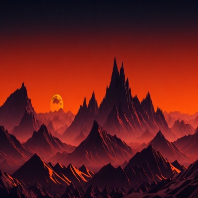 Red sky night wallpaper - KDE Store