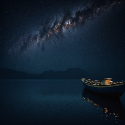 Dark boat wallpaper - KDE Store