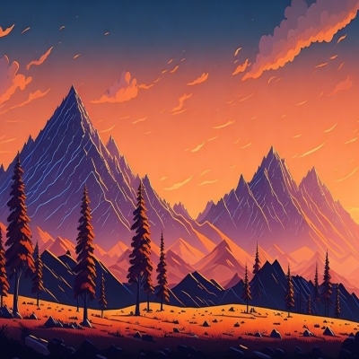 landscape sky mountains - KDE Store