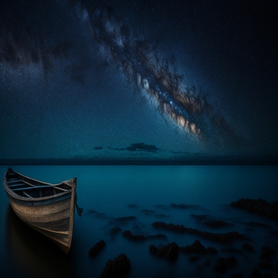 Dark boat wallpaper - KDE Store