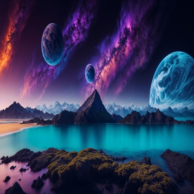 Fantasy alien world wallpaper - KDE Store