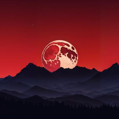 Red sky mountain wallpaper - KDE Store