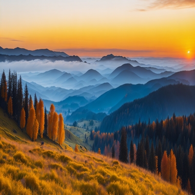 Colorful autumn sunrise - KDE Store