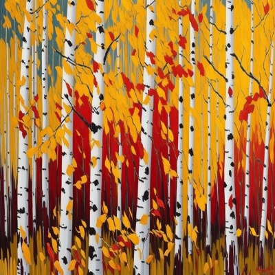 landscape colorful trees - KDE Store