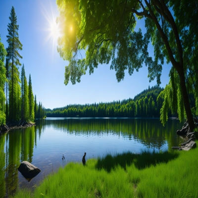 Summer Landscape With Forest - KDE Store