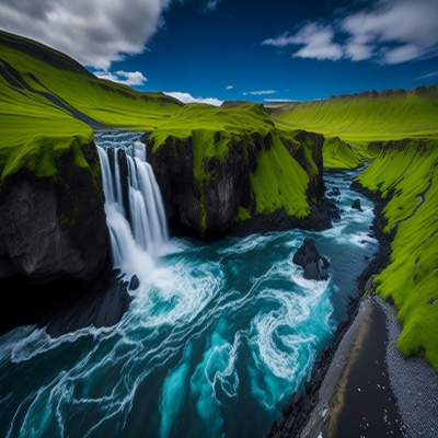 Iceland Mountain River - KDE Store