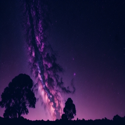 Starry Sky With Pink - KDE Store