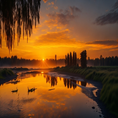 Orange Sunrise Dawn - KDE Store