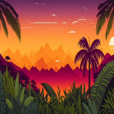 Wallpaper Tropical Landscape - KDE Store