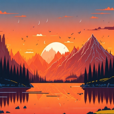 Sunset landscape - KDE Store