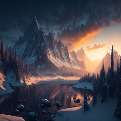 Winter mountain wallpaper - KDE Store