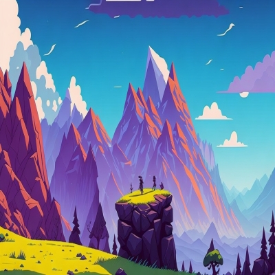 landscape illustration wallpaper - KDE Store