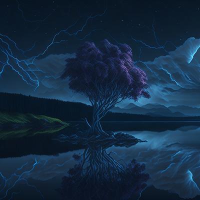 Dark lake wallpaper - KDE Store