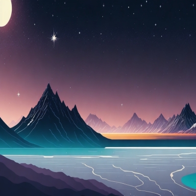 Beach vector mountain - KDE Store