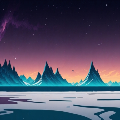 Beach vector mountain - KDE Store