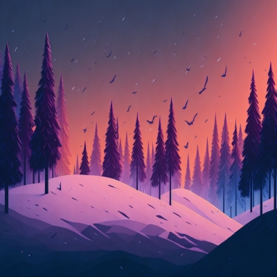 Winter forest wallpaper - KDE Store