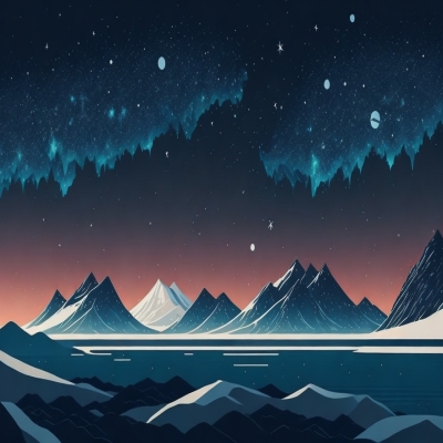 Digital mountain wallpaper - KDE Store