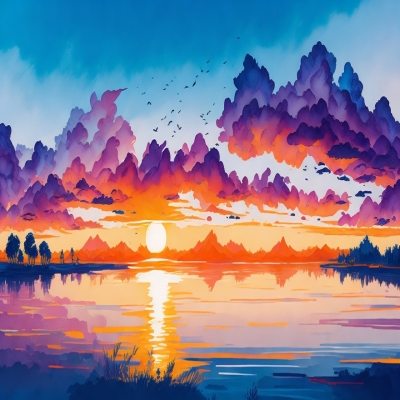 Beautiful sunset wallpaper - KDE Store