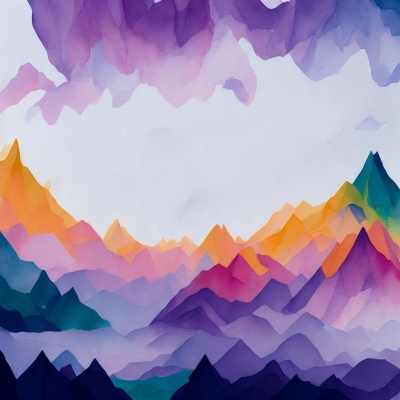 Abstract watercolor landscape - KDE Store
