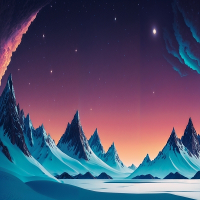 Fantasy mountain wallpaper - KDE Store