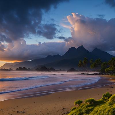 sky sunset island - KDE Store