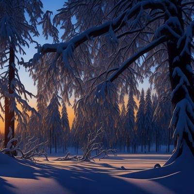 morning winter forest - KDE Store