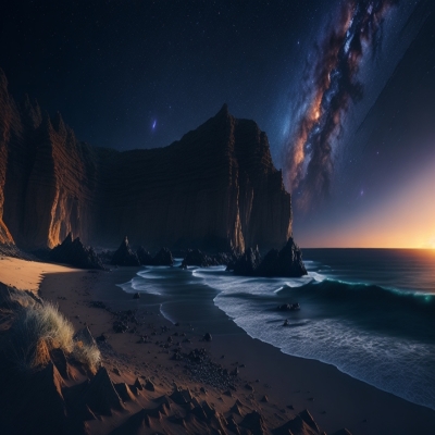 Beautiful beach night - KDE Store