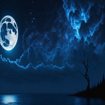 moon night sky cloud - KDE Store