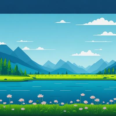 Mountain lake landscape - KDE Store