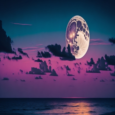 Super moon Colorful sky - KDE Store