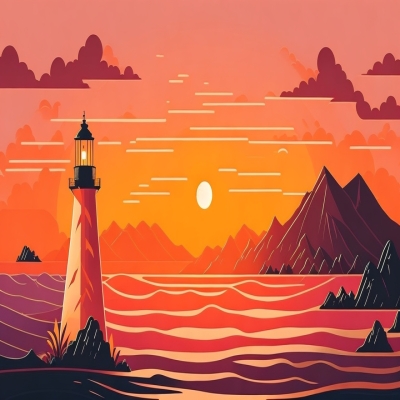 lighthouse beach - KDE Store