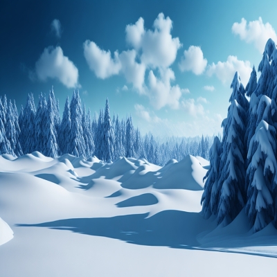 Abstract Winter landscape - KDE Store