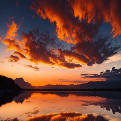 Sunset Sky Clouds Background - KDE Store