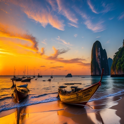 Beautiful sunset beach - KDE Store