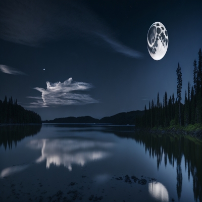 moon lake sky - KDE Store