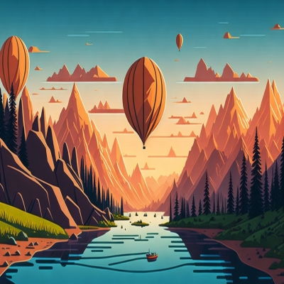 Nature balloon wallpaper - KDE Store