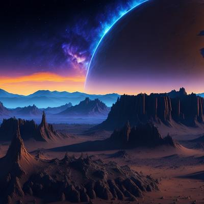 Red Space Art Alien Planet - KDE Store