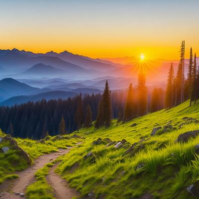 Sunset Hiking - KDE Store