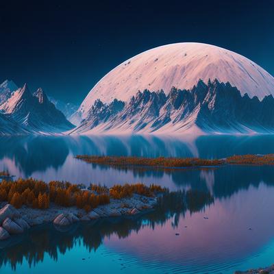 Fantasy alien planet Mountain - KDE Store