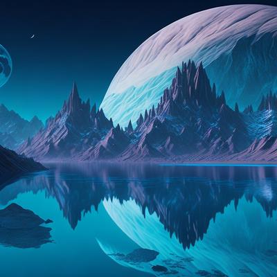 Fantasy alien planet Mountain - KDE Store