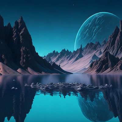 Fantasy alien planet Mountain - KDE Store
