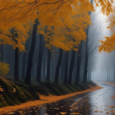 Forest road wallpaper - KDE Store