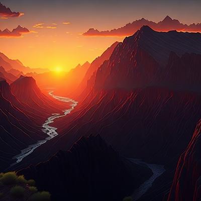 Sunrise mountain - KDE Store