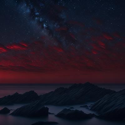 Dark red beach wallpaper - KDE Store