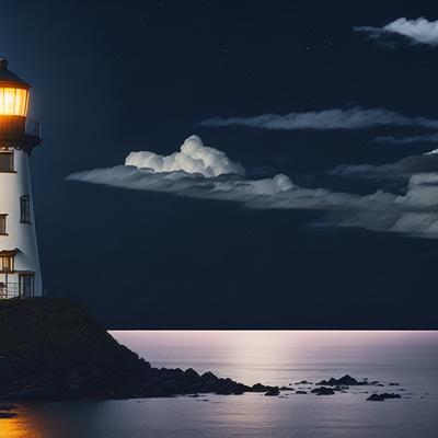 lighthouse moon nature - KDE Store