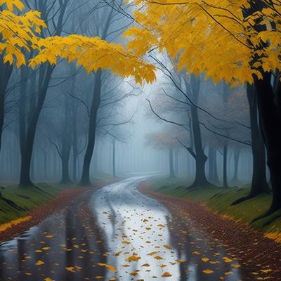 Beautiful forest road - KDE Store