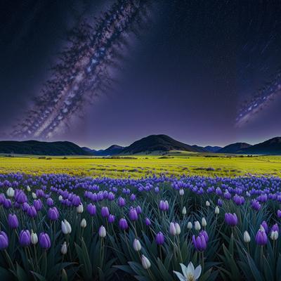 Flower village night wallpaper - KDE Store