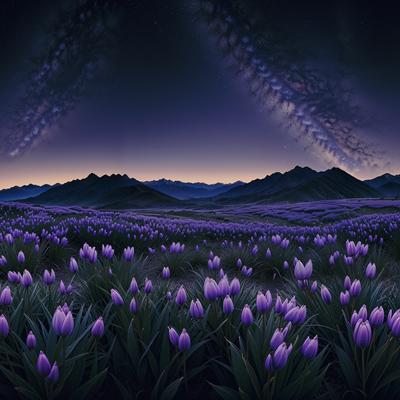 Flower village night wallpaper - KDE Store