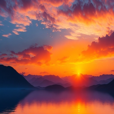 sunset sky landscape - KDE Store