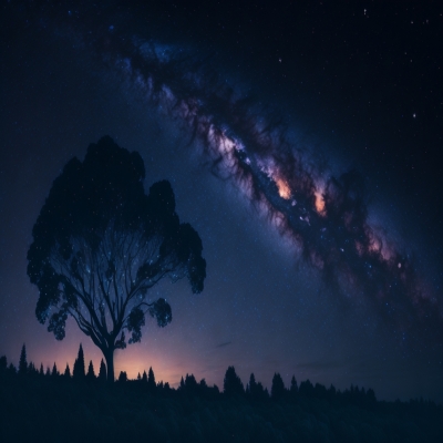 Night sky tree - KDE Store